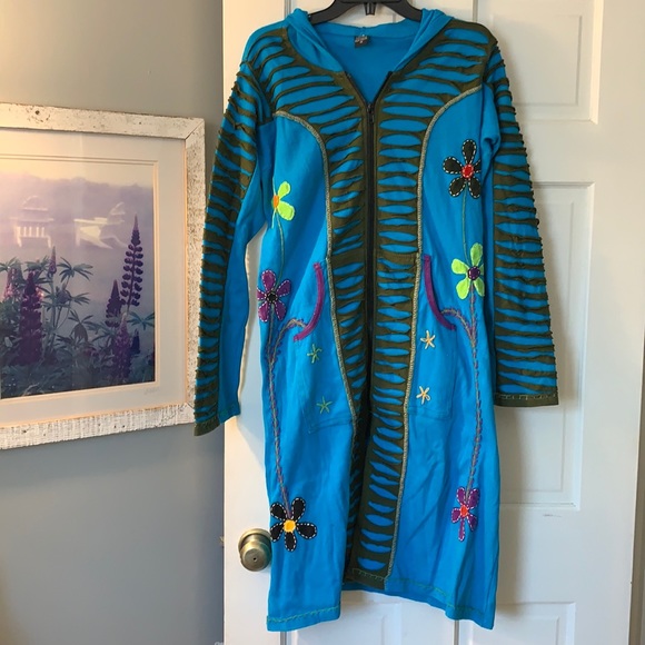 Jackets & Coats | Nepalese 1x Cotton Full Length Zip Hooded Coat | Poshmark